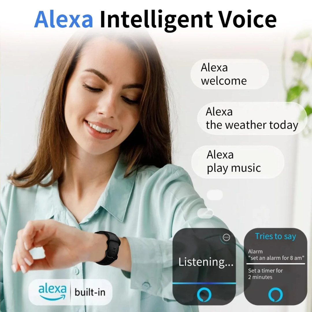 Smartwatch IDW26 Negro con Alexa – Xendra Store